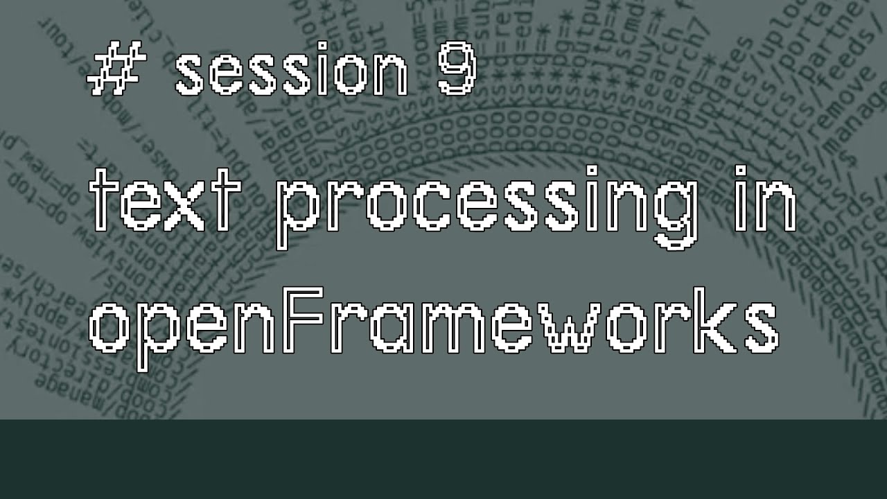 openFrameworks creative coding: Text manipulation