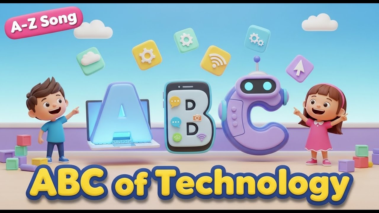 ABC song for Kids✨ | A–Z Tech Song for Kids (Fun Learning with Kiduvo)