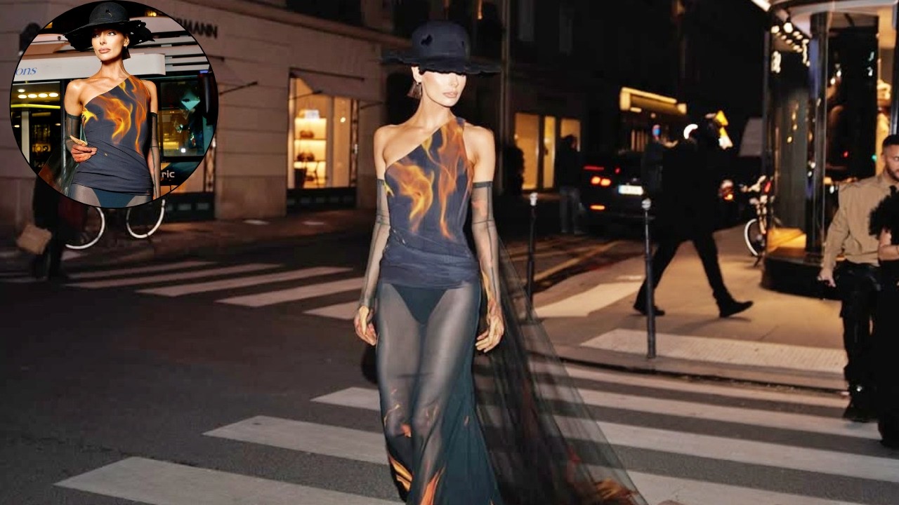 Fans Gasps as Maura Higgins Steps Out in Semi See-Through Outfit at Paris!