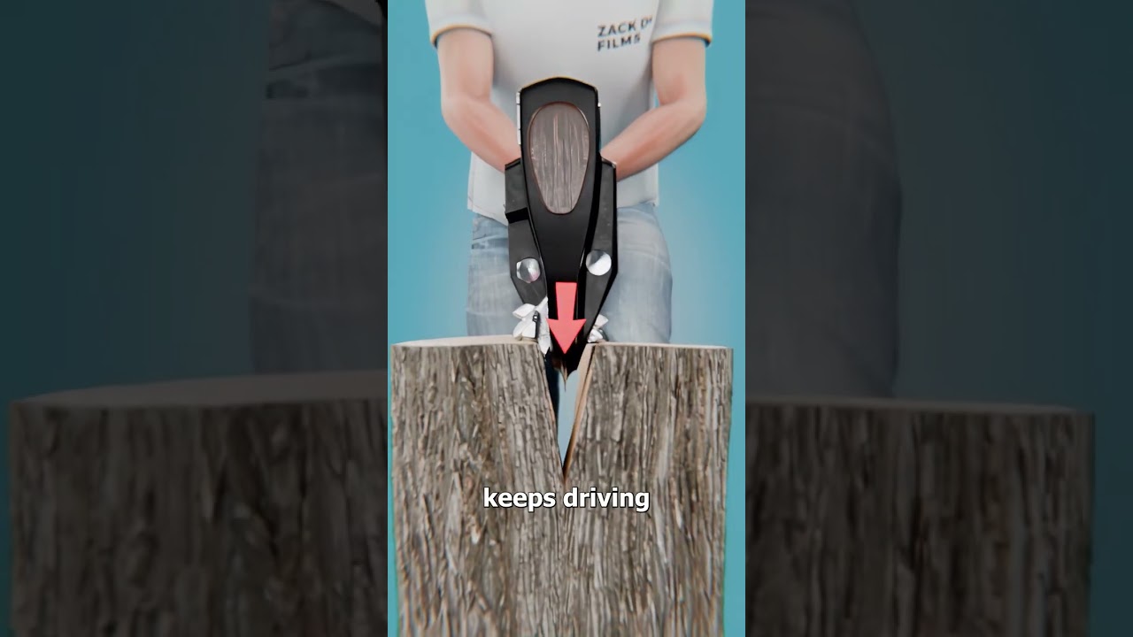 How This Axe Forces Wood To Crack Open 🤔