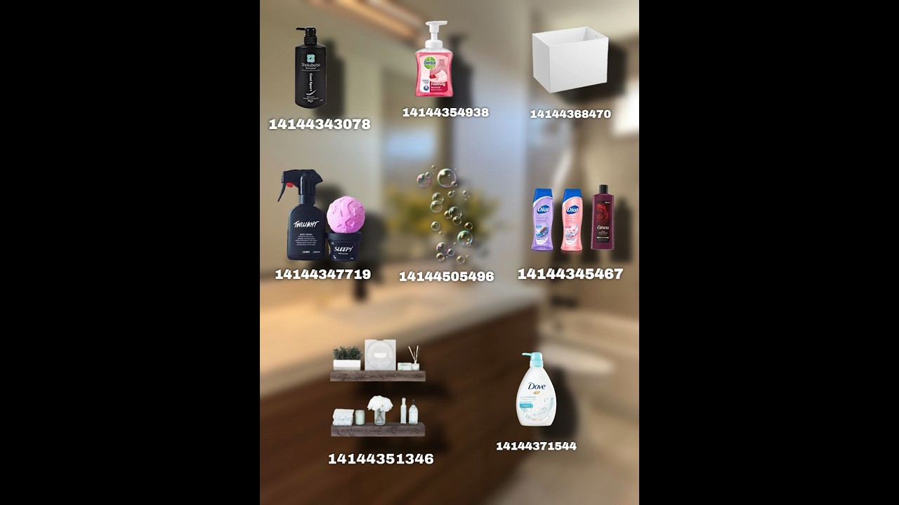 Bathroom Decals Codes (Rag, Soap & More ) #roblox #robloxbloxburg #bloxburg #foryoupage#fypviral