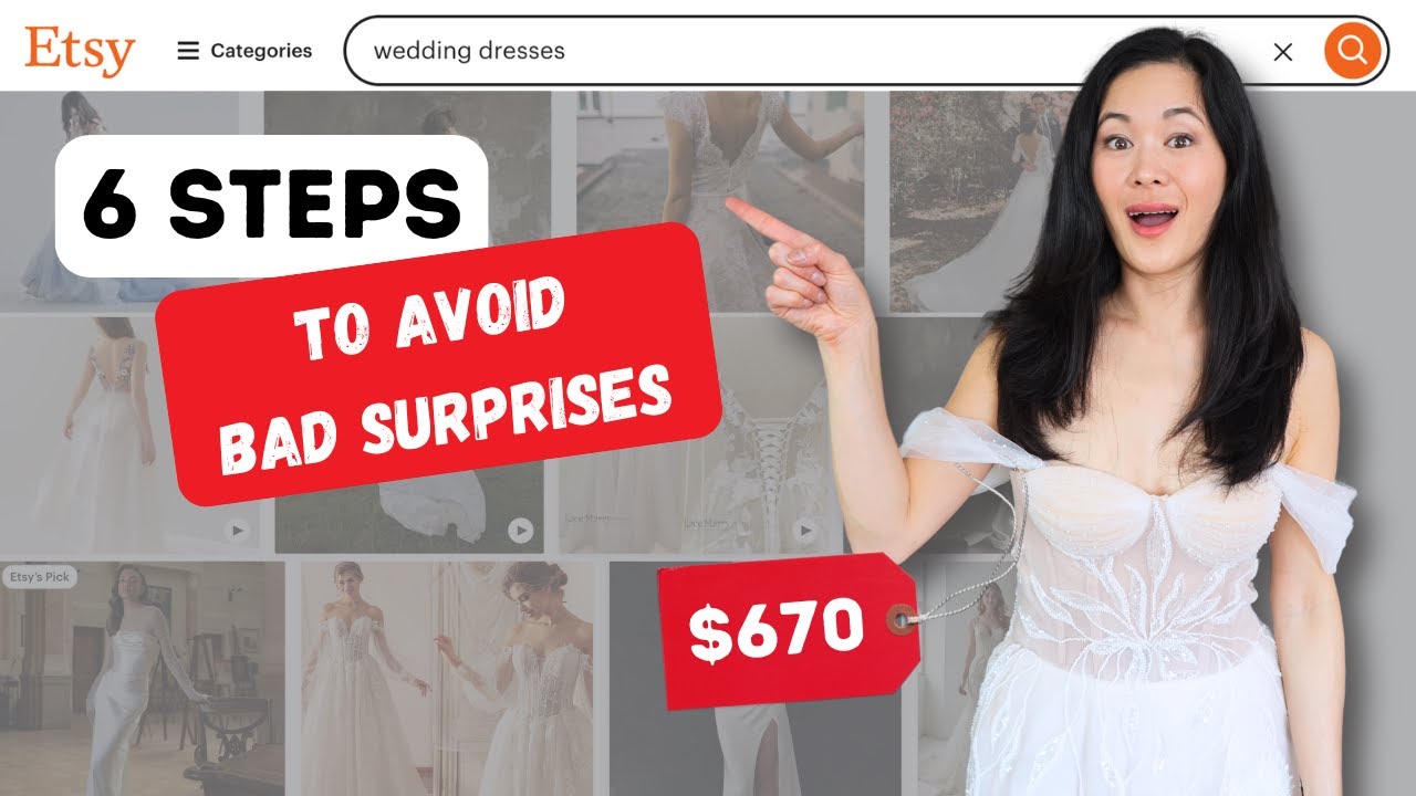 How to buy your dream custom wedding dress on Etsy for $300 - $700
