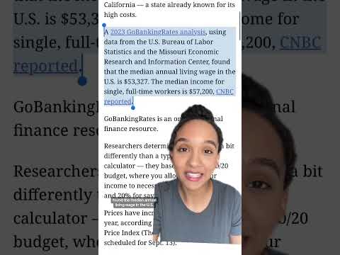 How much do you need to live in CA and save? #TheSumNews #california #MinimumWage #CostofLiving #ca