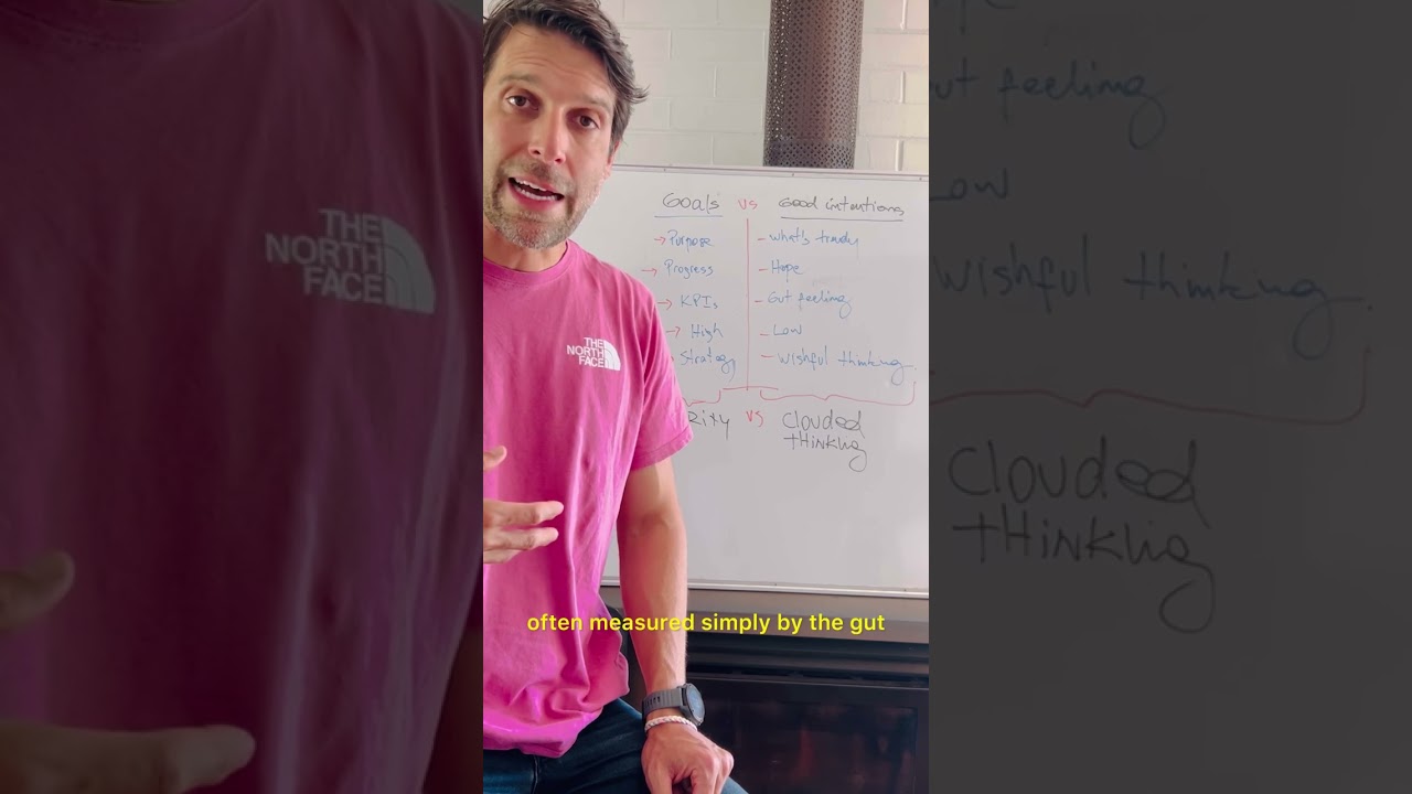 Goals vs good intentions