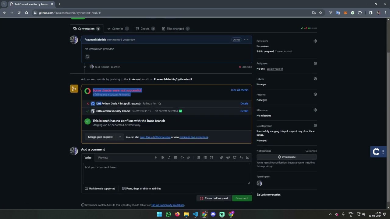 Github Actions explained with example ( python linting )