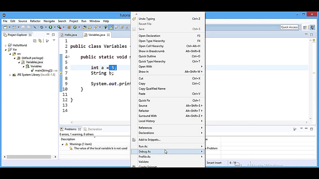 1. Variables in Java (Malayalam Tutorial)