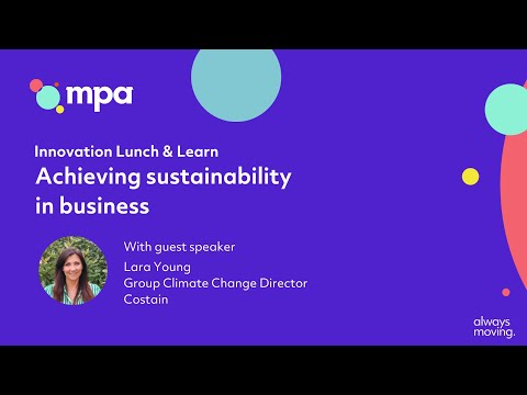 Innovation Lunch & Learn: Achieving sustainability in business