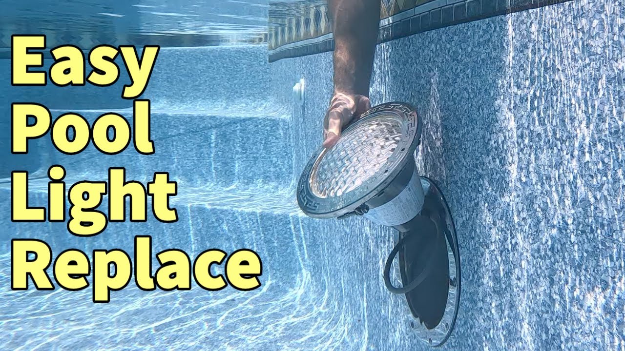 Replace a Swimming Pool light Underwater Video