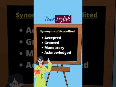 Synonyms of Accredited? | Accredited का Synonyms? #shorts #learnenglishmeaning #synonyms