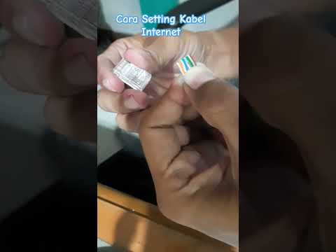Cara crimping kabel LAN ke Konektor rj45 #intenet #rj45 #network #lan