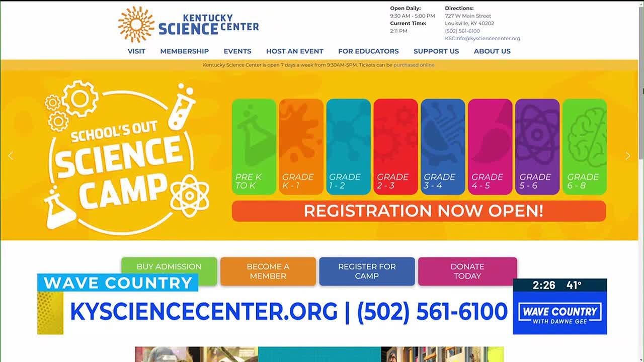 WAVE Country KY Science Center Spring & Summer Camps
