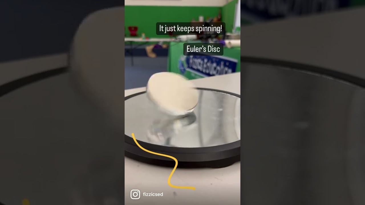 Euler’s disc - spins for ages!