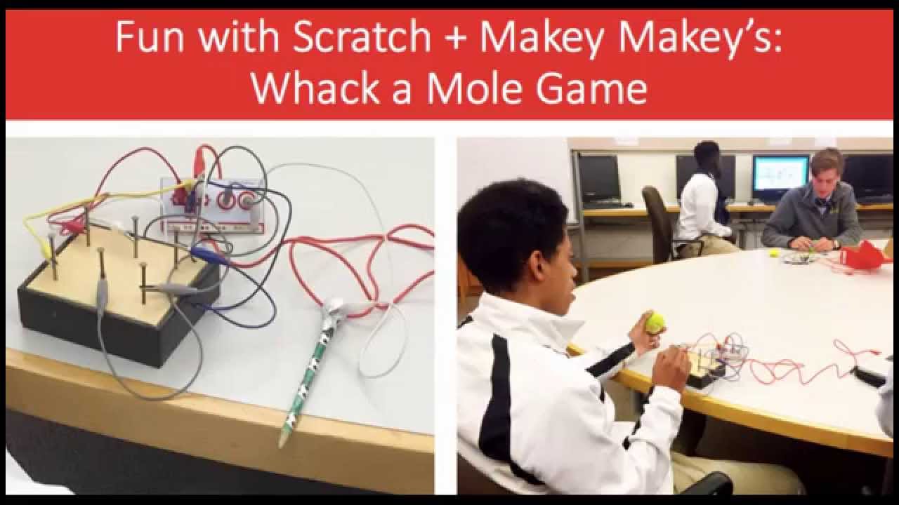 Whack a Mole Game Using Scratch + Makey Makey's