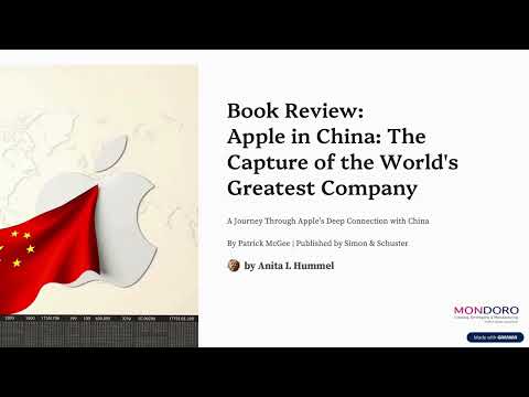 Book Review: Apple in China: The Capture of the World's Greatest Company by Patrick McGee