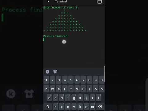 Pyramid pattern by stars in C++ | #cpp #coding #programing #pattern #shorts #shortvideo