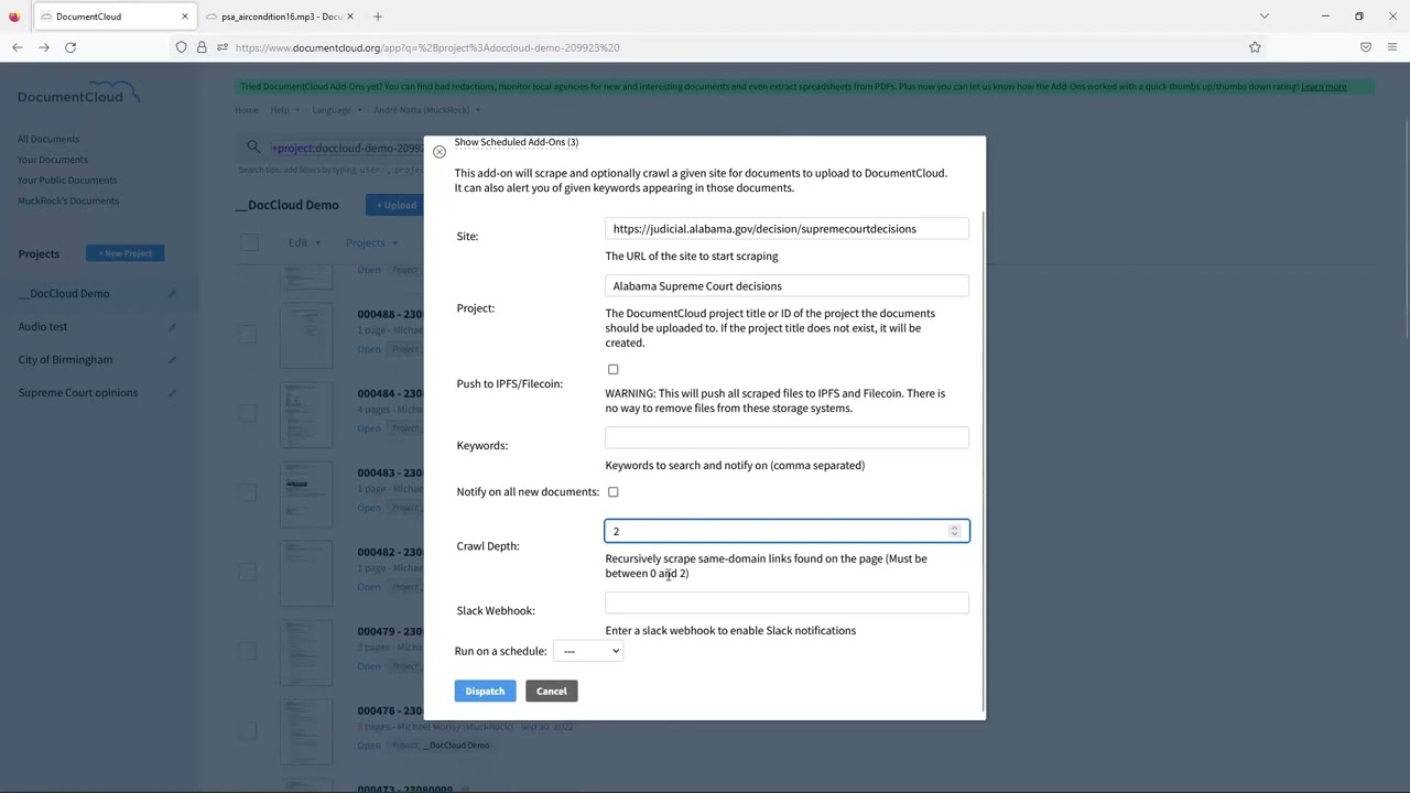 DocumentCloud Add-Ons 101