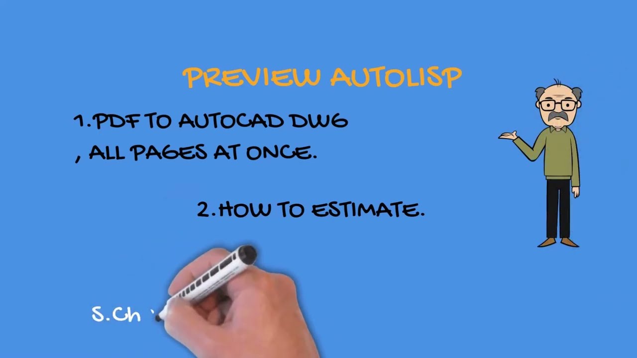 PDF ESTIMATE, AUTOCAD AUTOLISP PREVIEW