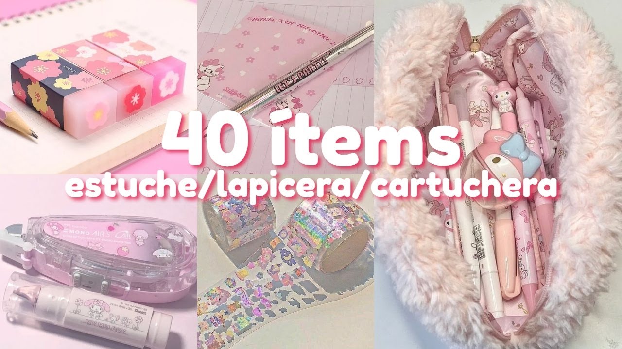 👛💞QUÉ LLEVAR EN EL ESTUCHE/LAPICERA DE LA ESCUELA/UNI + 40 ÍTEMS ESENCIALES ✂📐 | softly