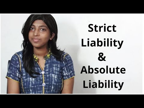 Strict Liability and Absolute Liability | Law of Torts