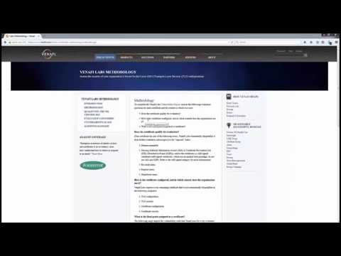 Venafi Technical Demo - Implement SANS 20: 17.2