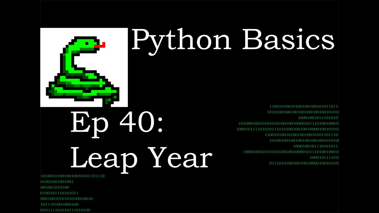 Python Basics Leap Year