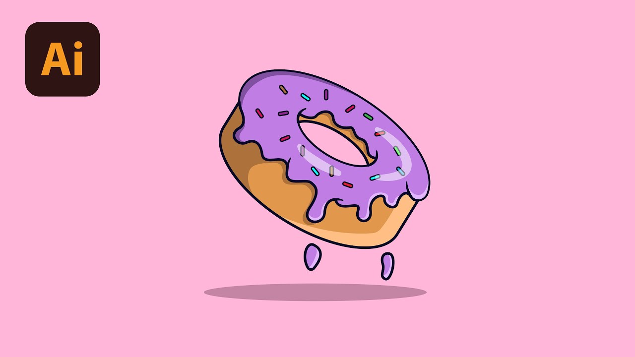 Illustrator Tutorial | How to Create a Vector Donut