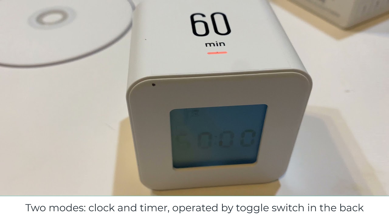 mooas Multi Cube Timer/Rotating Timer, Simple Operation, Clock & Timer