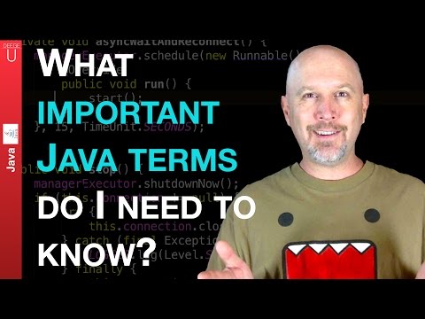 What Important Java Terms Do I Need…: English ESL video lessons
