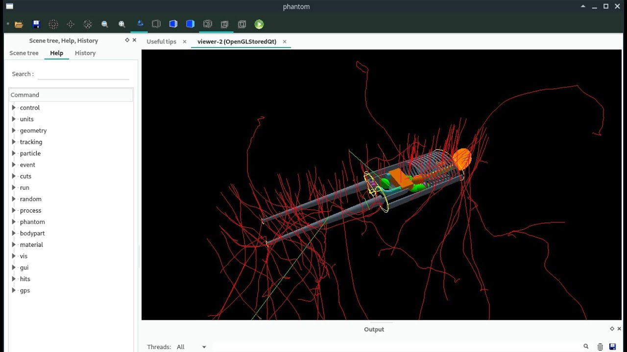 Human Phantom in Geant4 - Example advanced