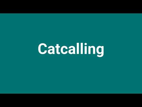 'Catcalling' Meaning and Pronunciation