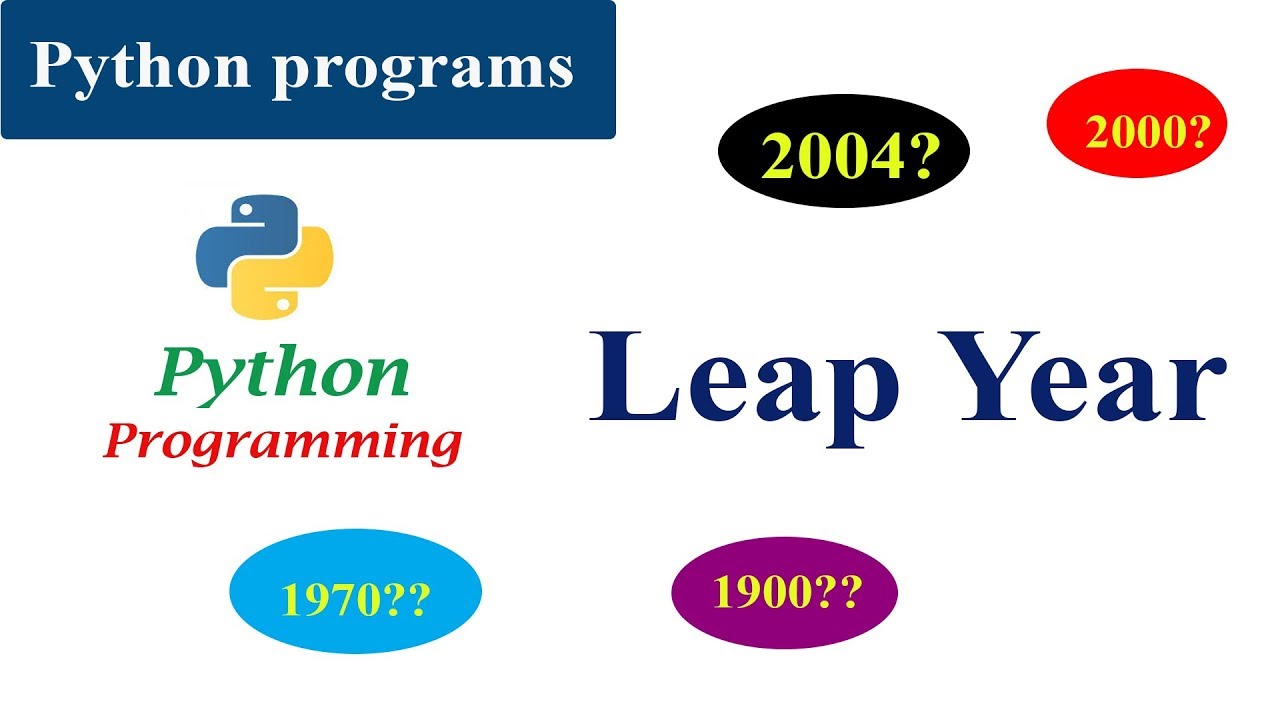 Leap Year Program | Python Tutorials