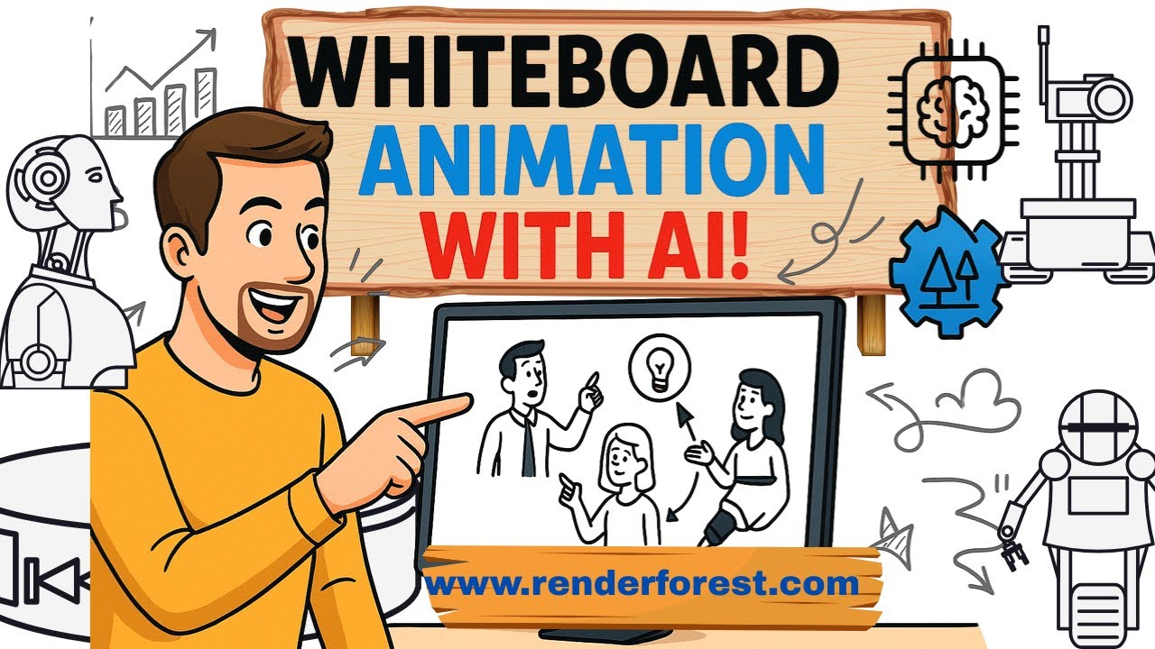 How to Make Whiteboard Animation Videos Using  AI  || Renderforest Step by Step Tutorial