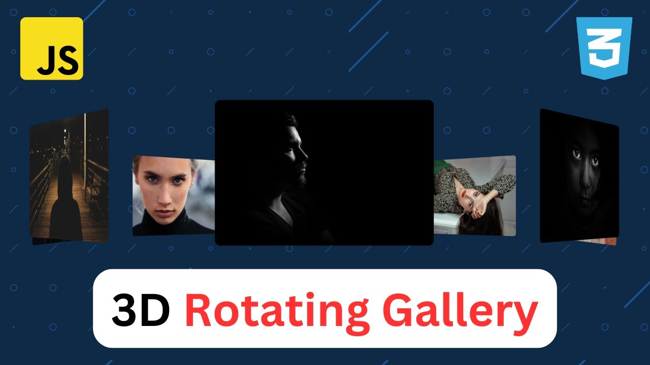 Create An Interactive 3D Rotating Gallery With JavaScript & CSS/CSS3