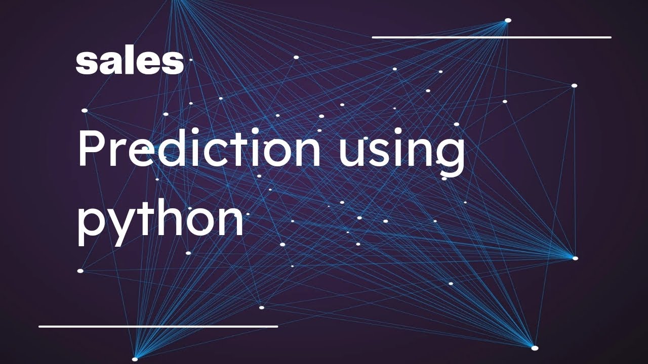 Sales prediction using python | Codesoft internship program for data science task no 4