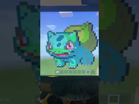 Minecraft Pokémon Pixel Art stream update Bulbasaur Gen 5 #shorts