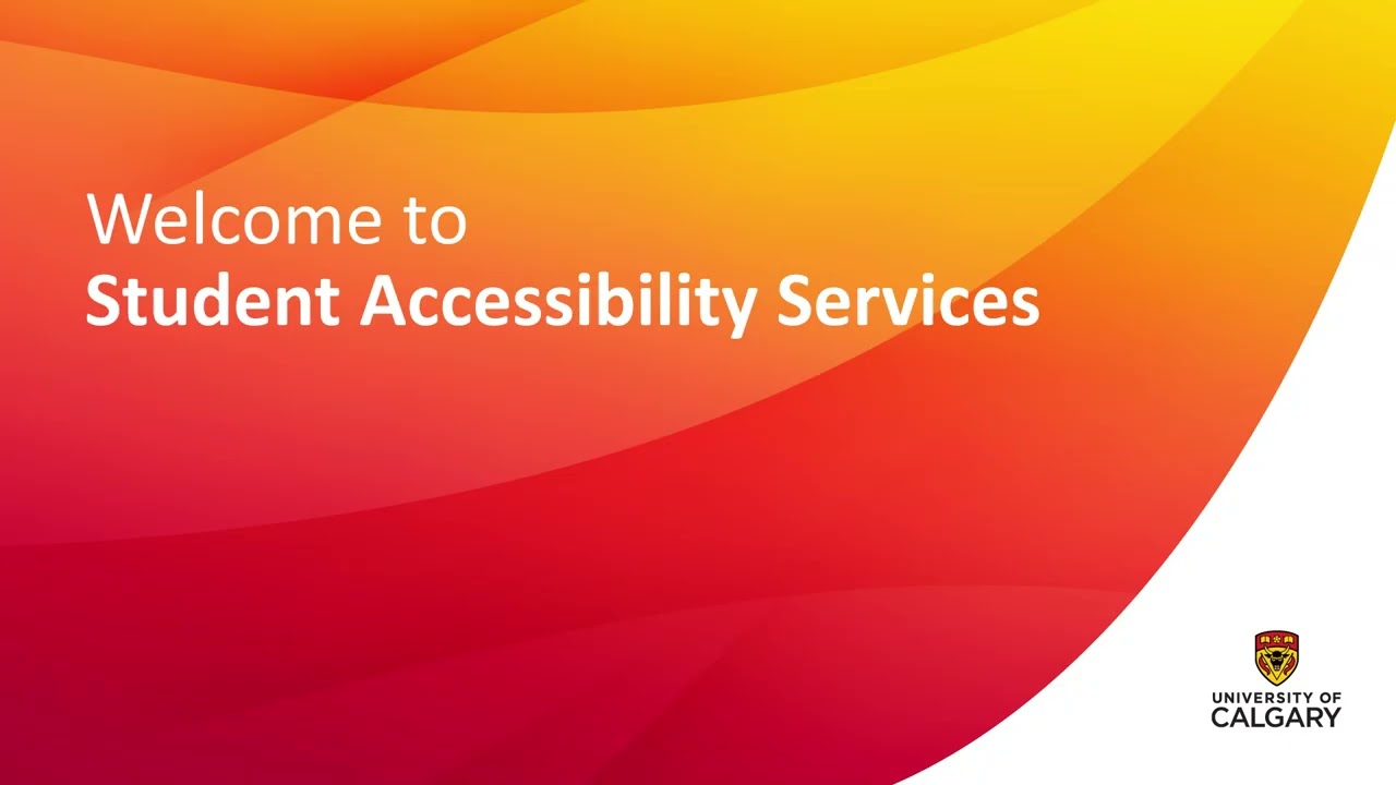 Student Accessibility Services - You at UCalgary 2026