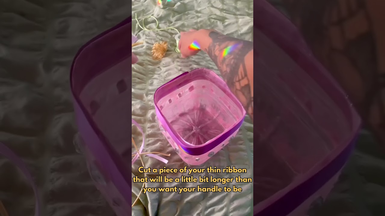 How To Make An Easter Basket Out of a Recycled Water Bottle! DIY Easter Craft Sustainable