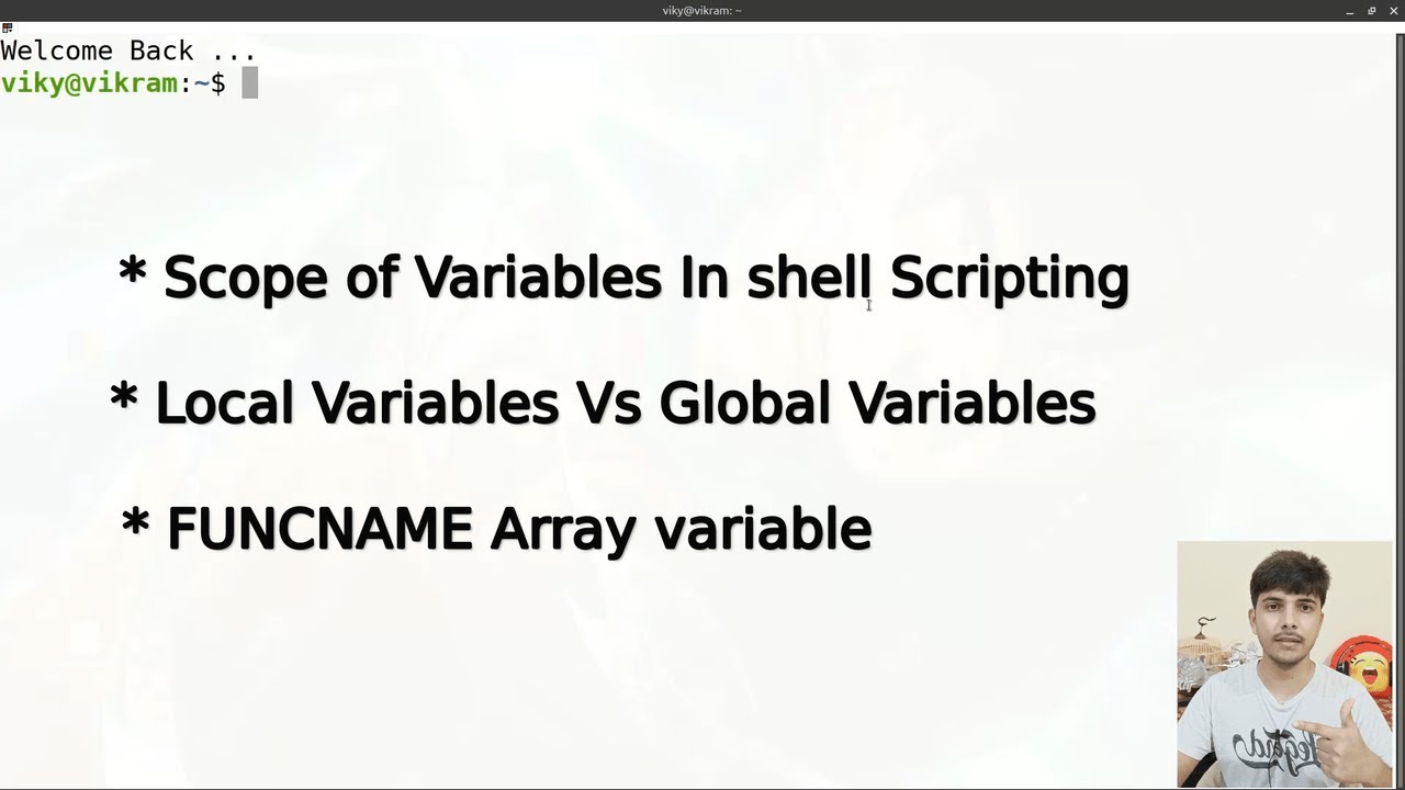 Scope of variables in shell scripting | local variable vs global variable | FUNCNAME array variable