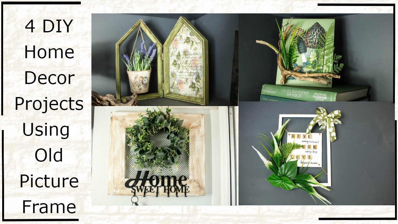 4 DIY Home Decor Projects Using Old Picture Frames
