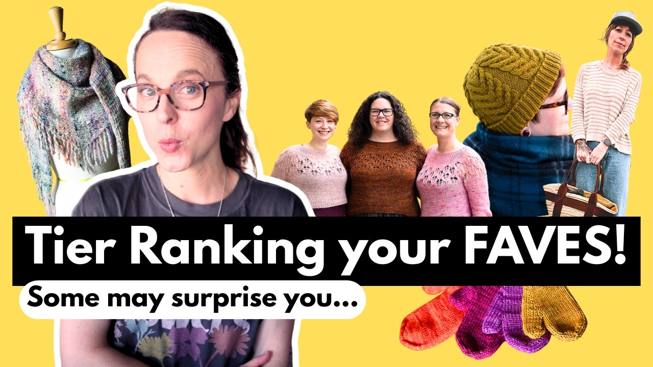 Ranking my viewers' favorite knitting patterns!