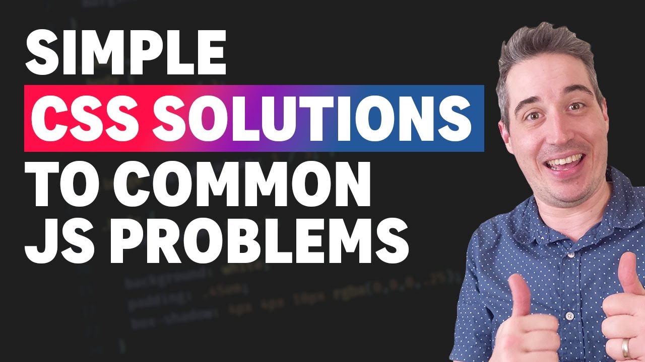 Stop using JS for things that CSS can solve