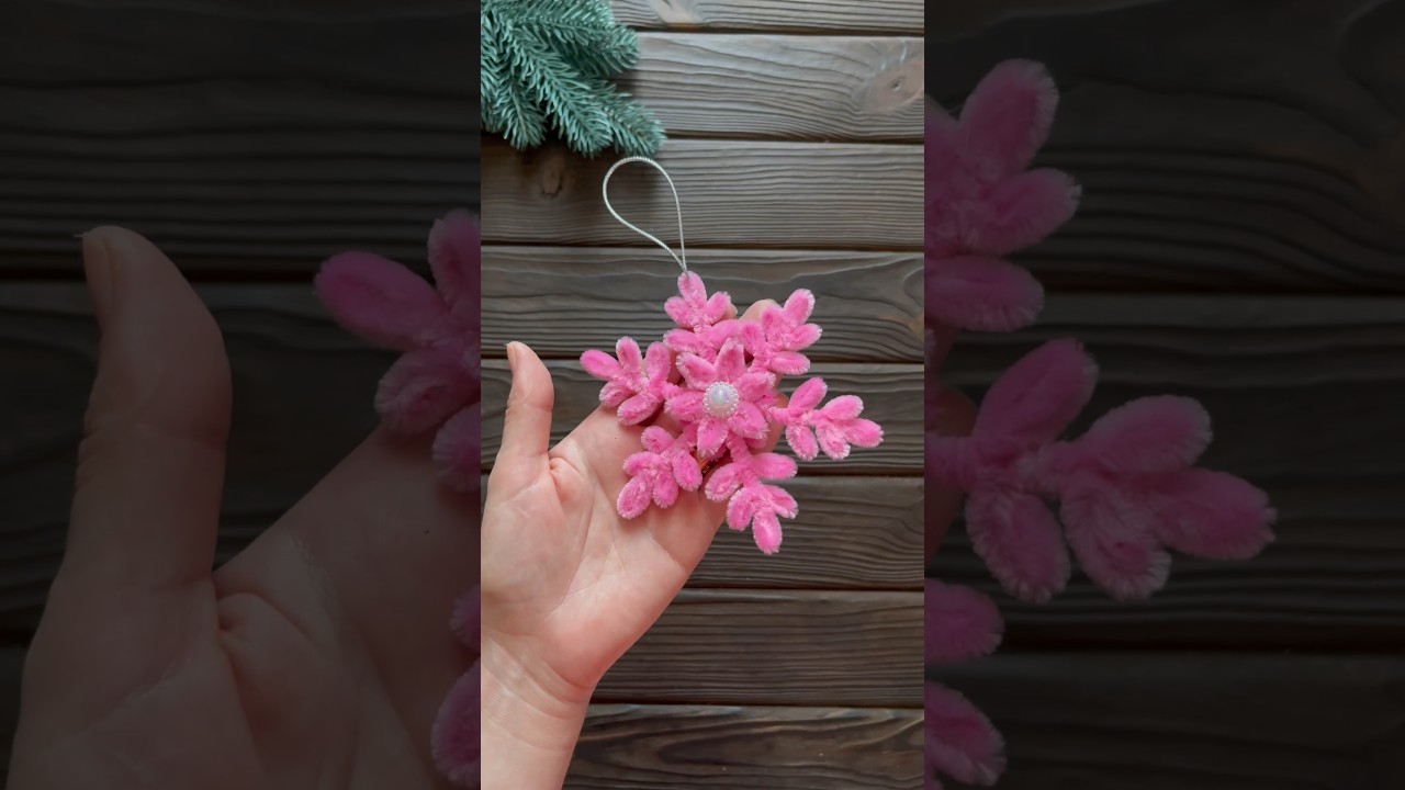 Create Christmas Ornaments from Chenille Wire DIY Tutorial Crafts