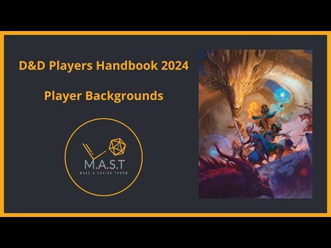 Player Backgrounds & Origin Feats | Character Creation | NEW D&D 2024 |