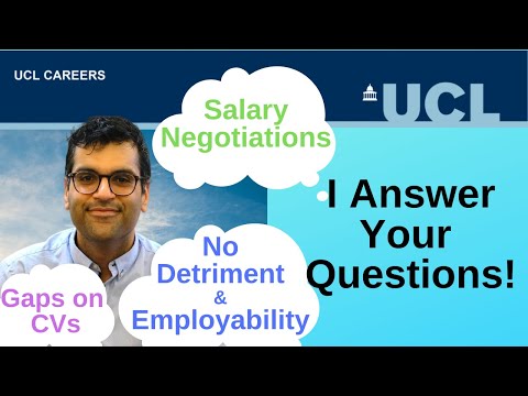 Careers Q&As: No-Detriment & Employability // Salary Negotiations // CV Gaps + More | CareersLab