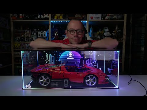Amazing LED Display case for the 1:8 scale Super Cars like the Ferrari Daytona by ProLEDSiign