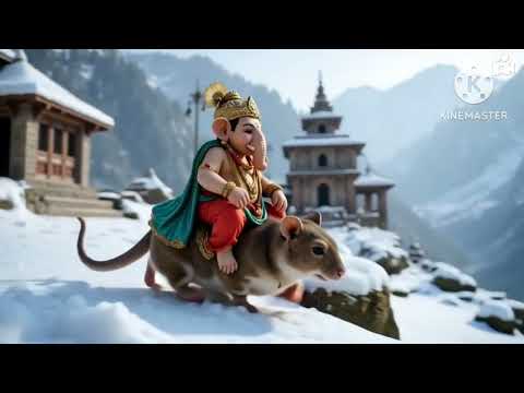 Sri Ganesh ji and a mouse 🐁🐭🐘💯‼️