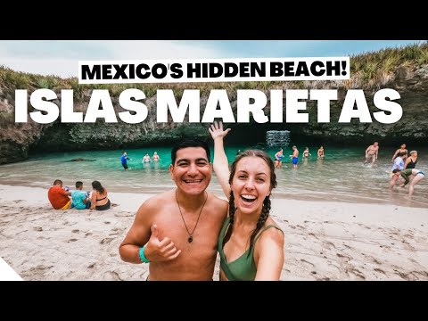 Hidden beach inside ISLAS MARIETAS! (Puerto Vallarta Mexico Vlog)