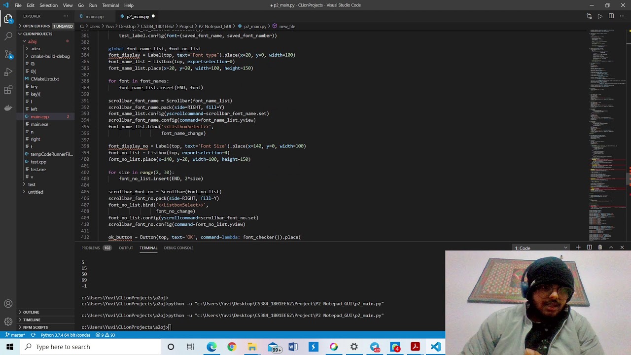 Creating a Notepad using Python Tkinter | Tutorial
