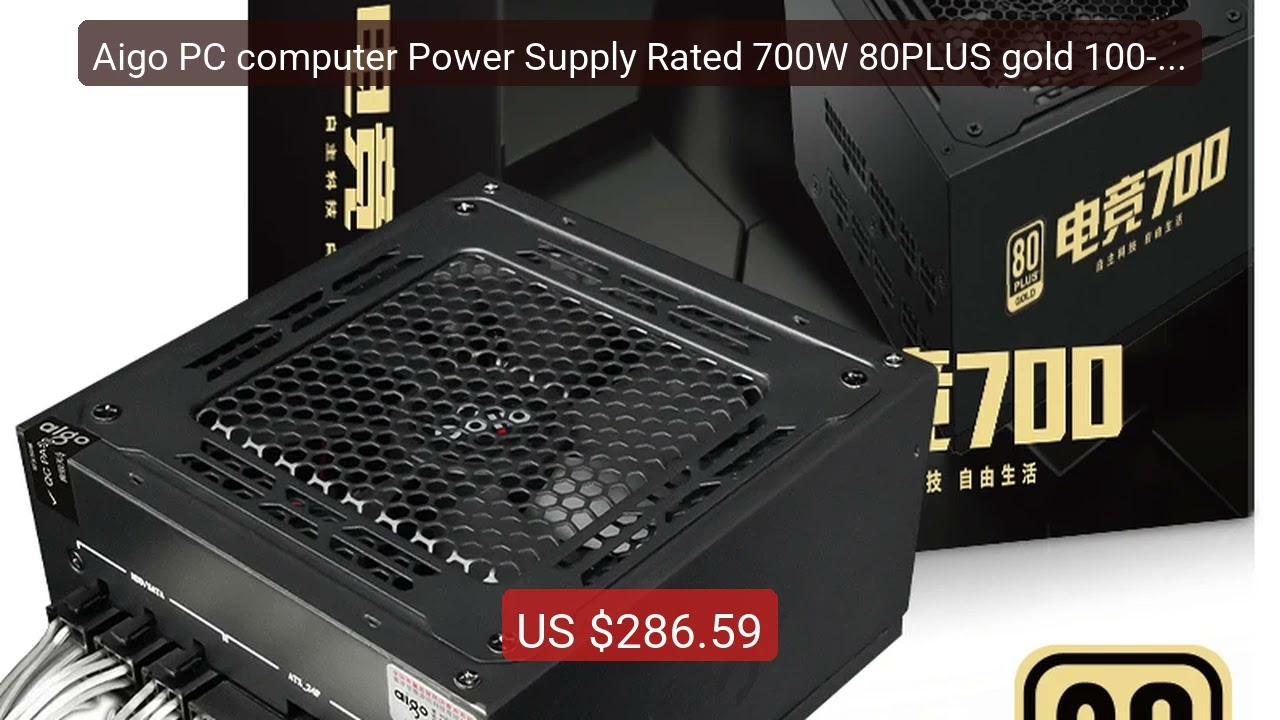 Aigo PC computer Power Supply Rated 700W 80PLUS gold 100-24... — Top Pick 2026 | Unbeatable Price!
