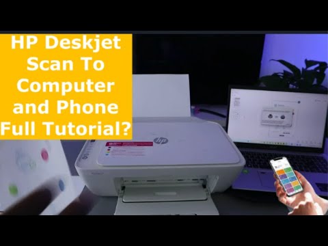 HP Deskjet Printer Scan Document or Photo To Computer and Phone Full Tutorial?